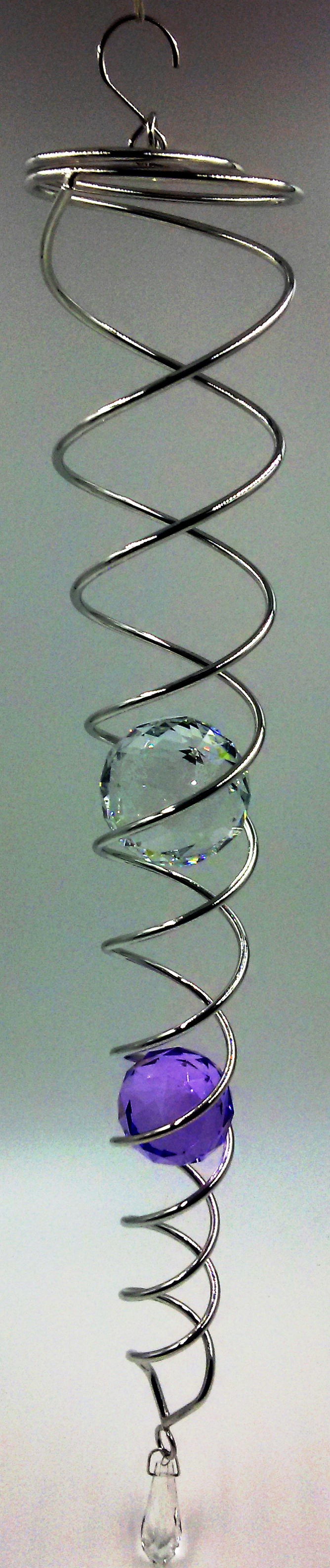 Crystal Vortex Spinner Purple | Carolina Trading