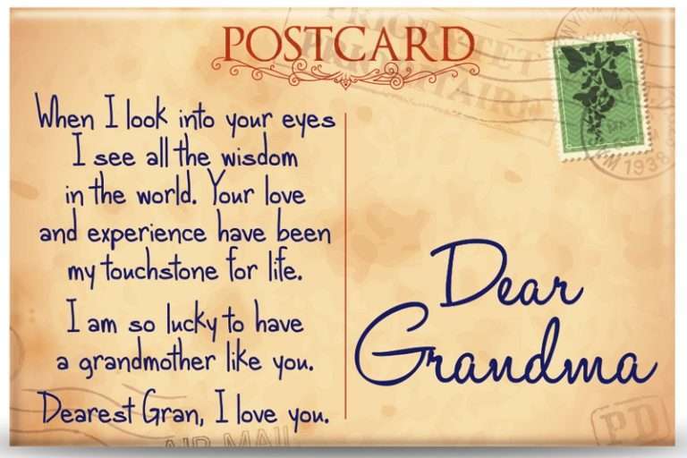 Postcard Series Dear Grandma – Carolina Trading