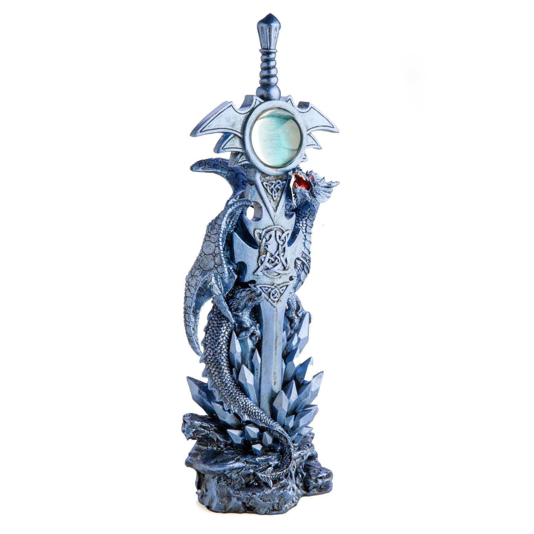 Ice Dragon on Sword Figurine – Carolina Trading