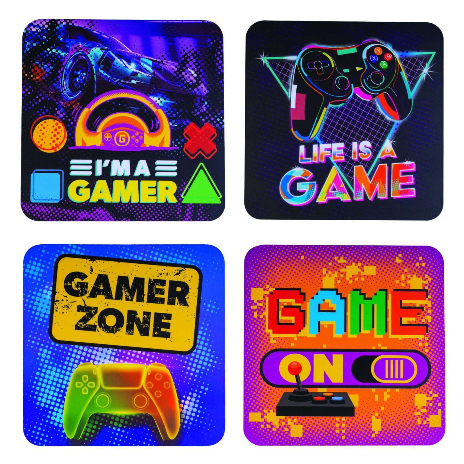Gamer Coasters Set – Carolina Trading