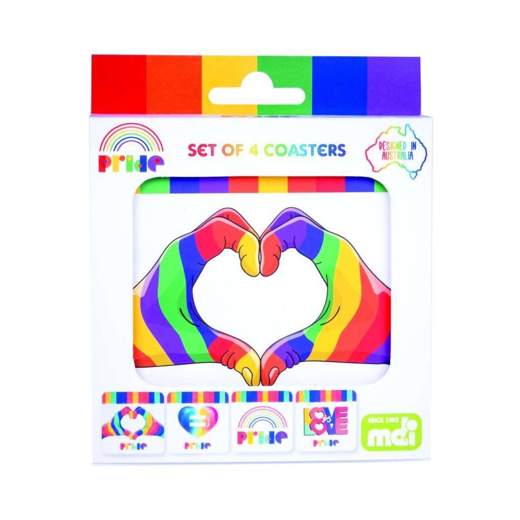 Rainbow Pride Coasters Set – Carolina Trading