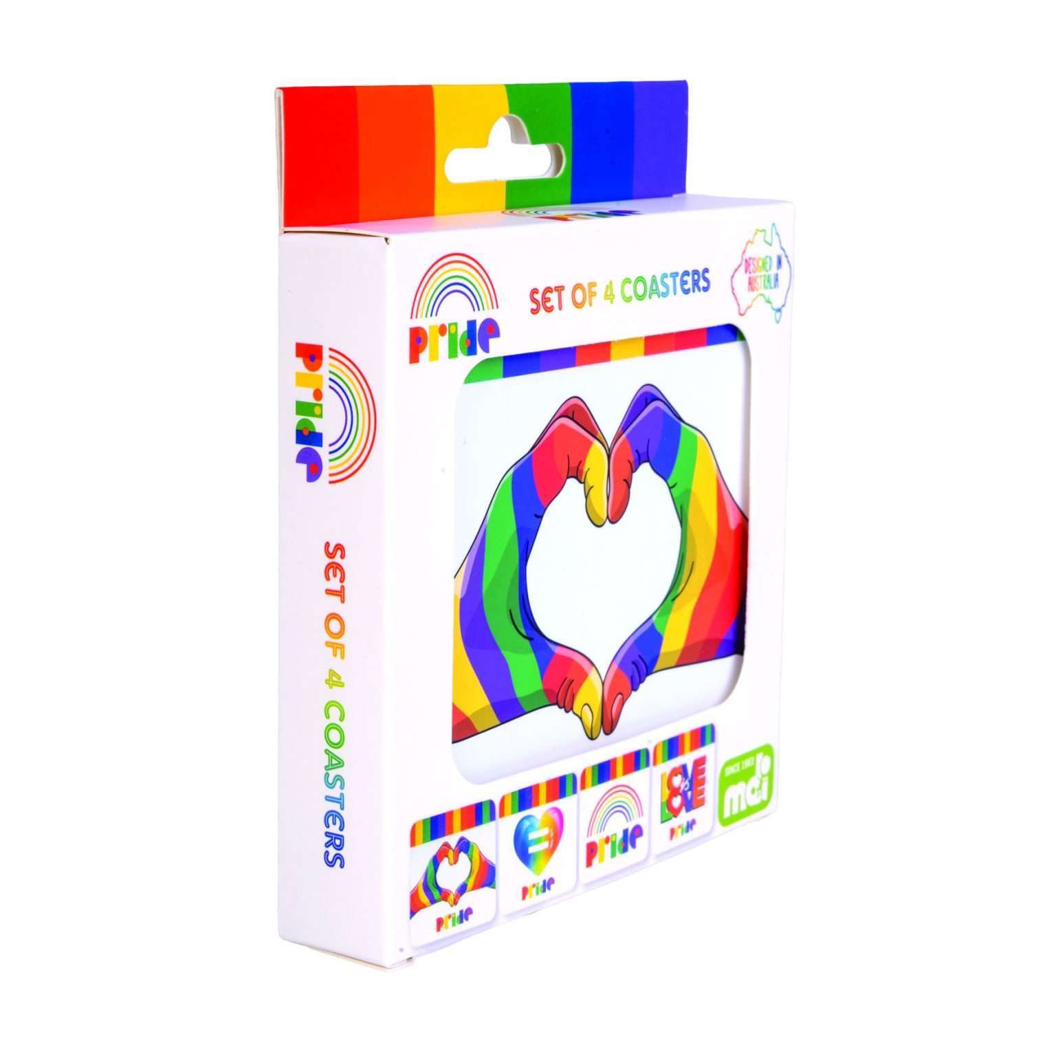 Rainbow Pride Coasters Set – Carolina Trading