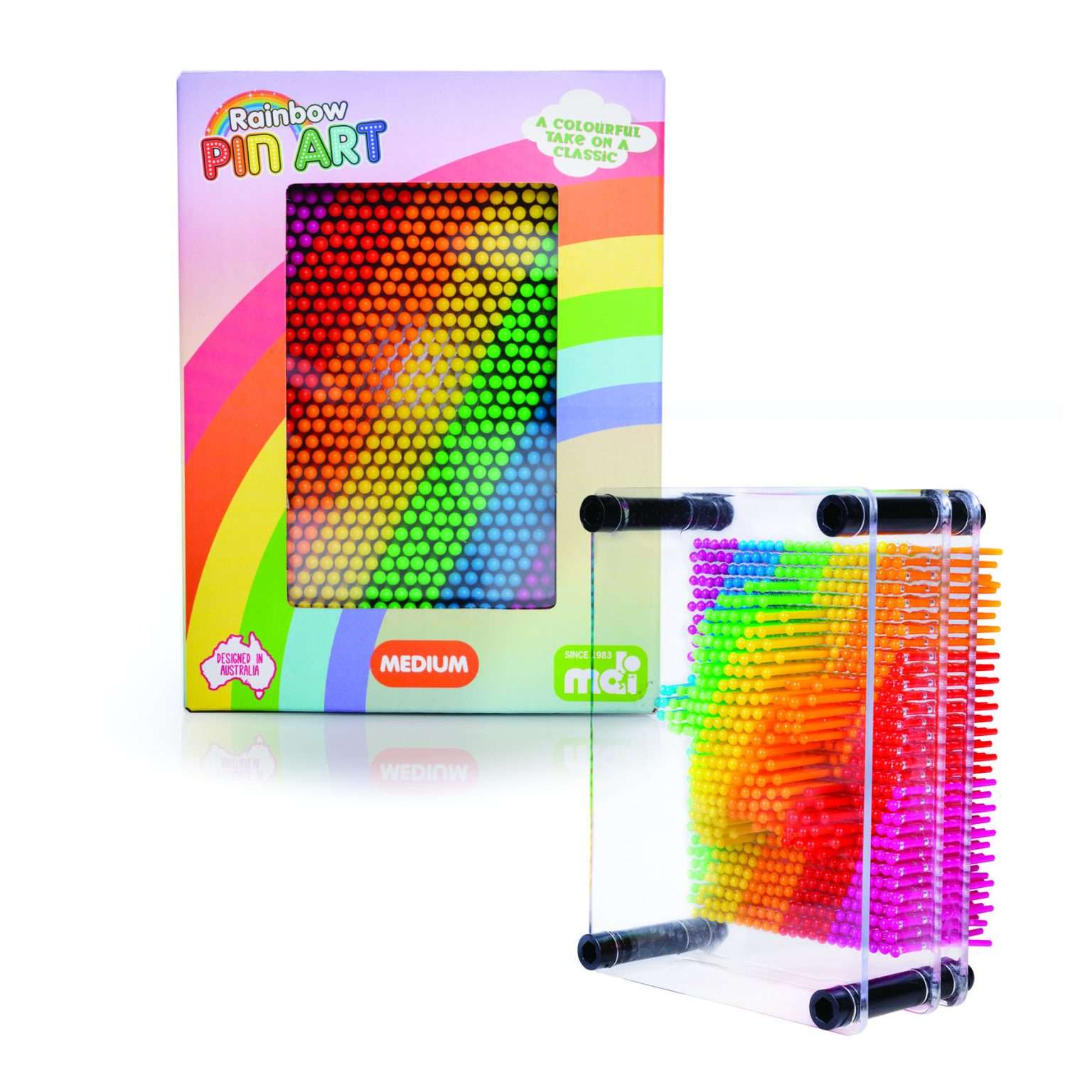 Small Rainbow Pin Art – Carolina Trading